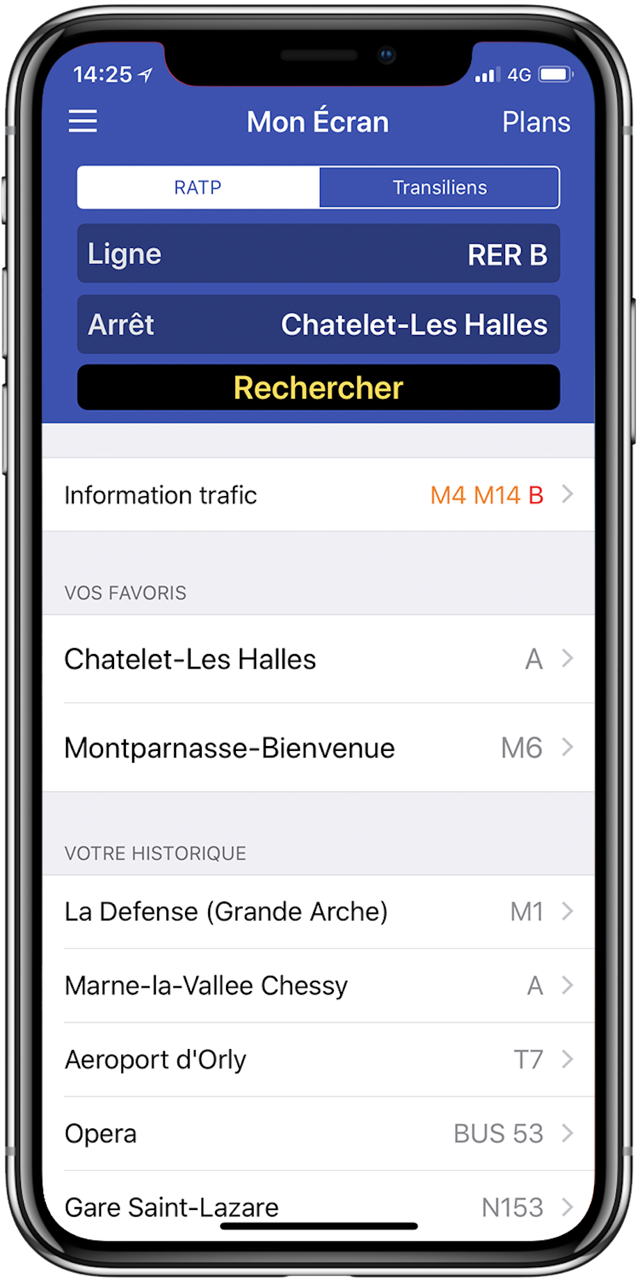 Mon Écran — Horaires RATP & Transiliens